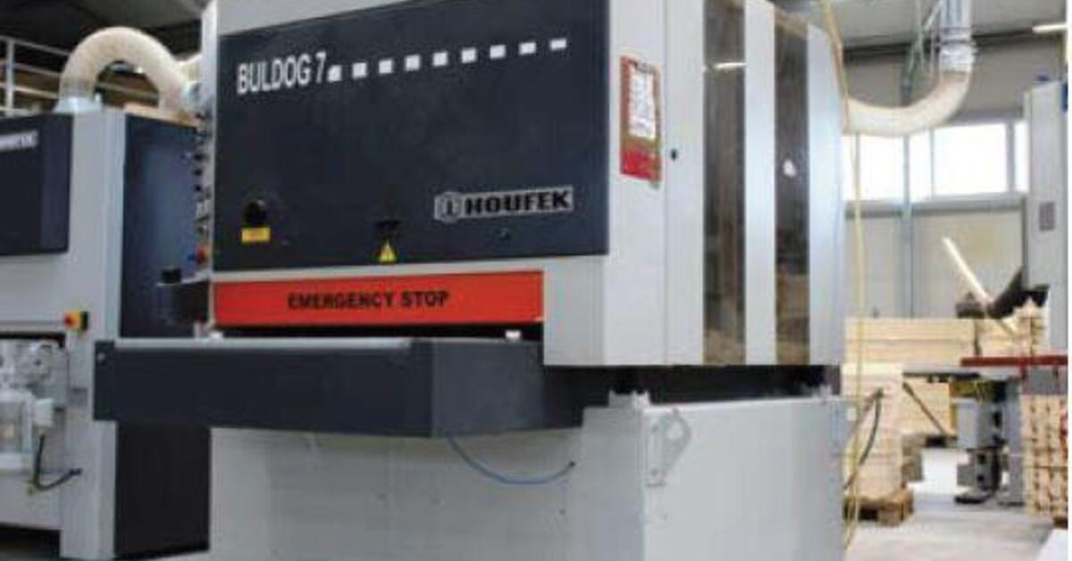 Wide-belt sander Buldog 7 and brushing machine FINAL for the Polish ...